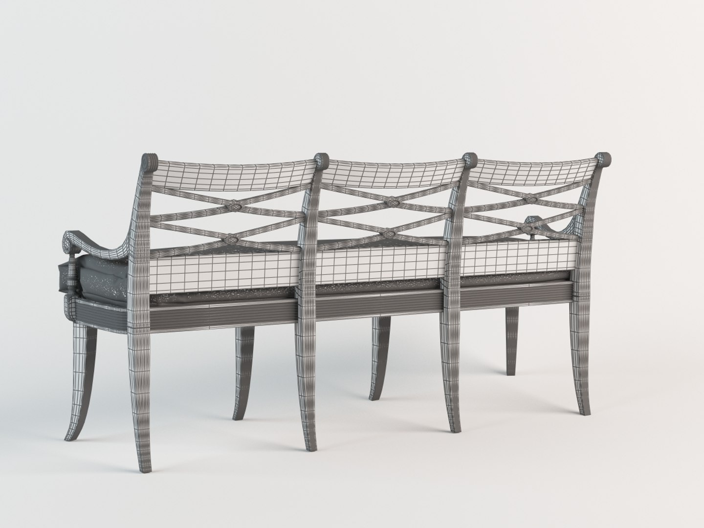 3d Theodore Alexander Bench Model