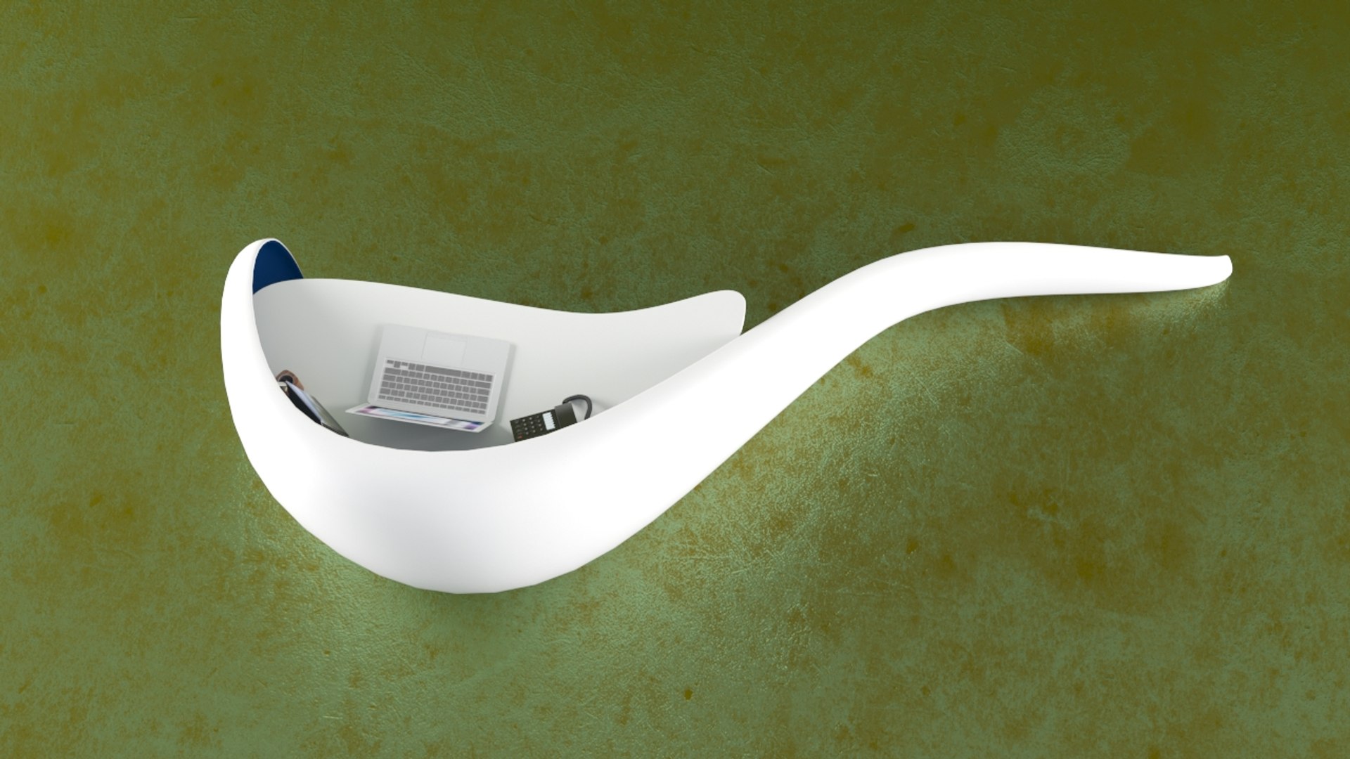 3D Organic Reception - TurboSquid 1505882