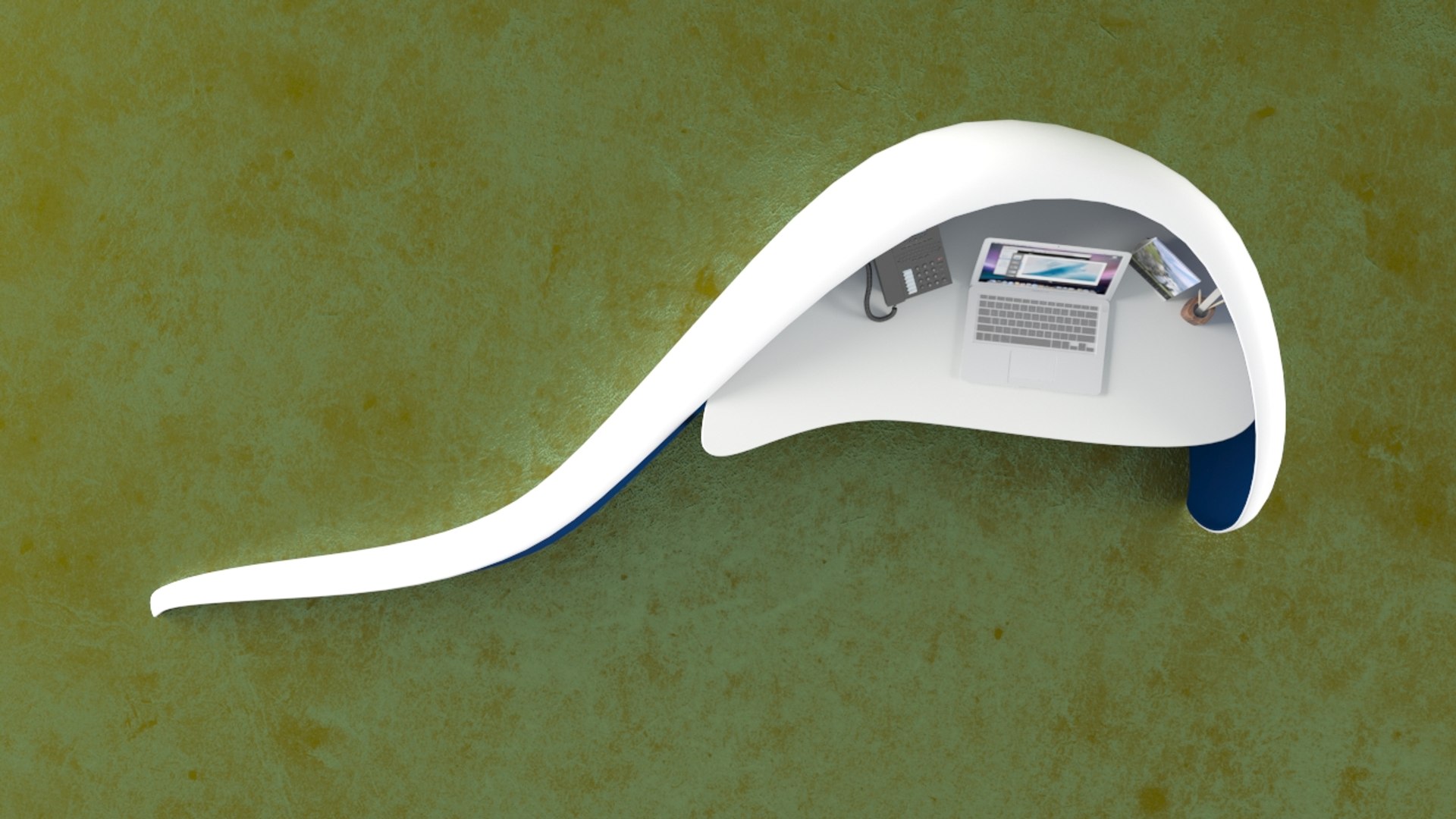 3D Organic Reception - TurboSquid 1505882