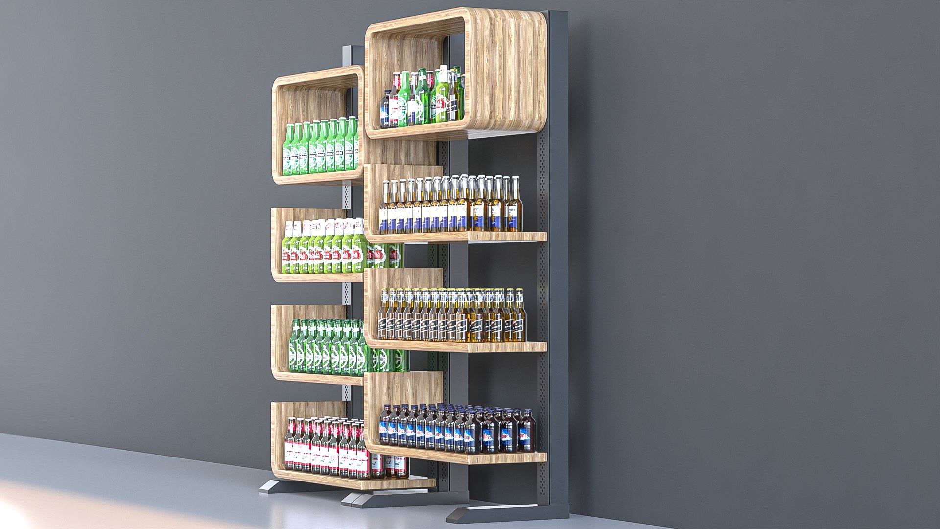 Shelves Beer 3D Model - TurboSquid 1706225
