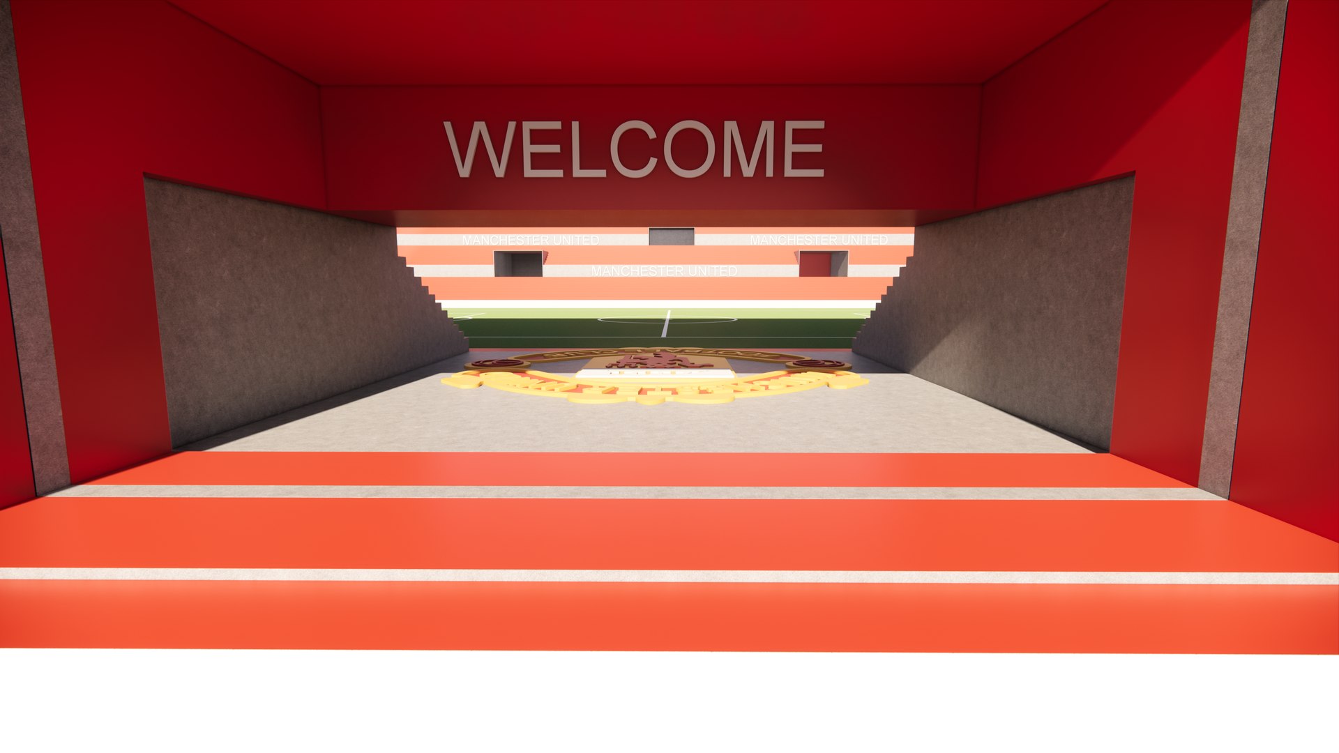 Soccer Stadium Revit- Manchester United Stadium Fan 3D Model ...