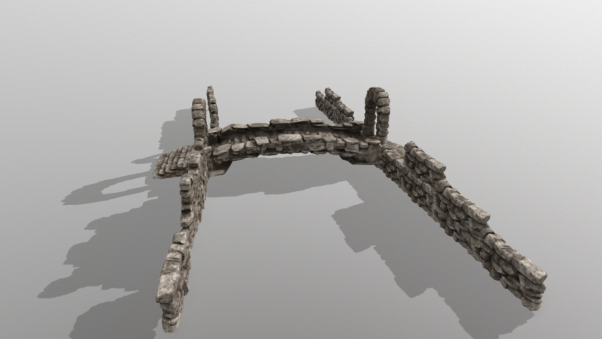 3D Wall Door Bridge - TurboSquid 1327343