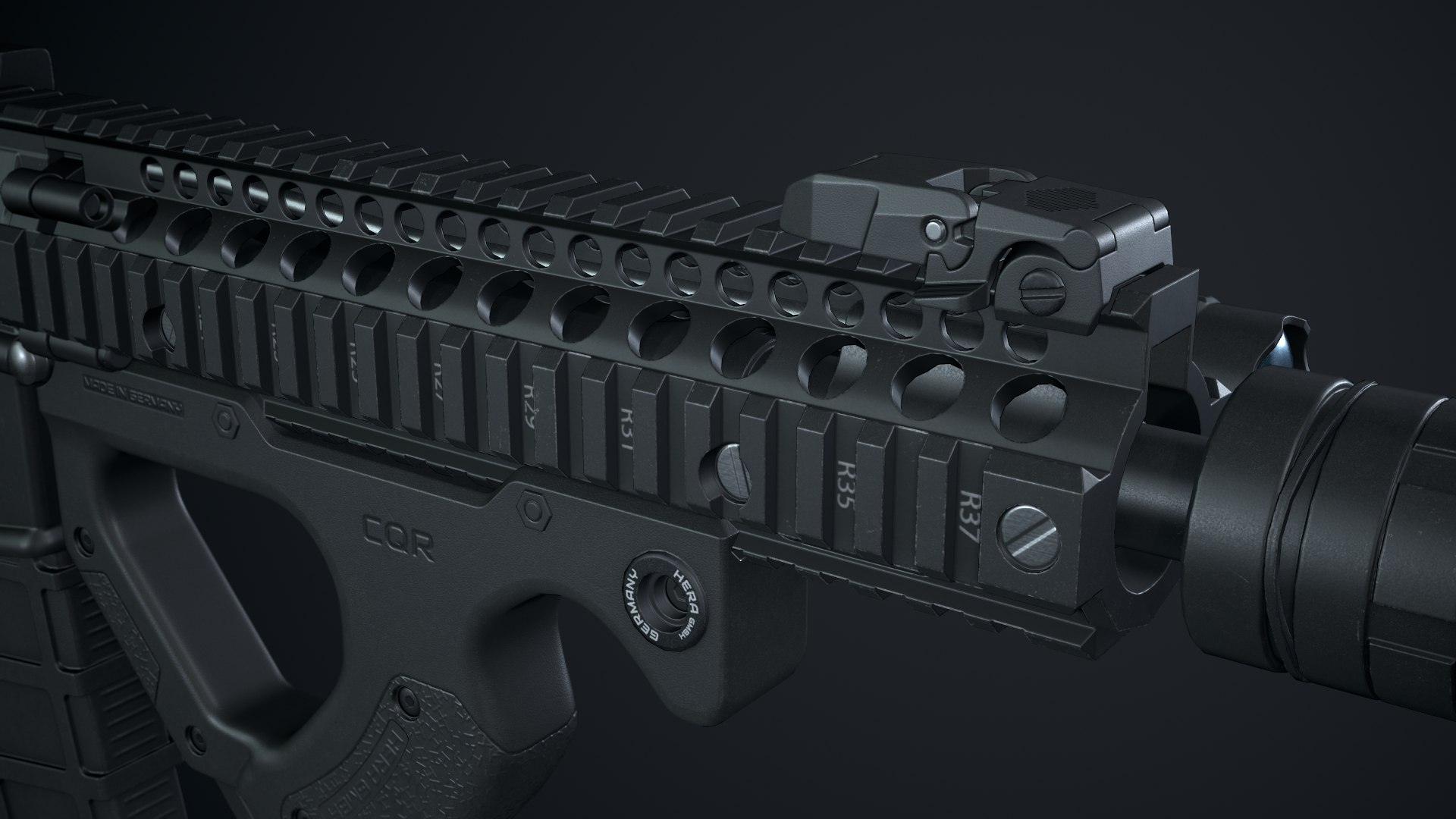 3D Model M4A1 Custom-02 Modular - TurboSquid 1874554