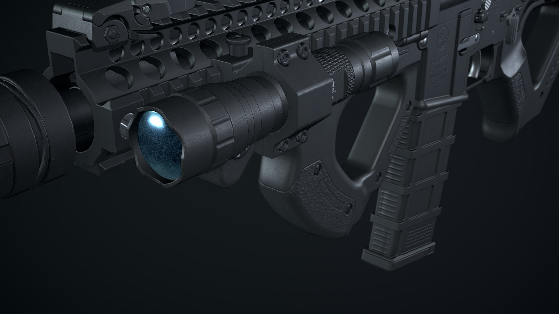 3D Model M4A1 Custom-02 Modular - TurboSquid 1874554