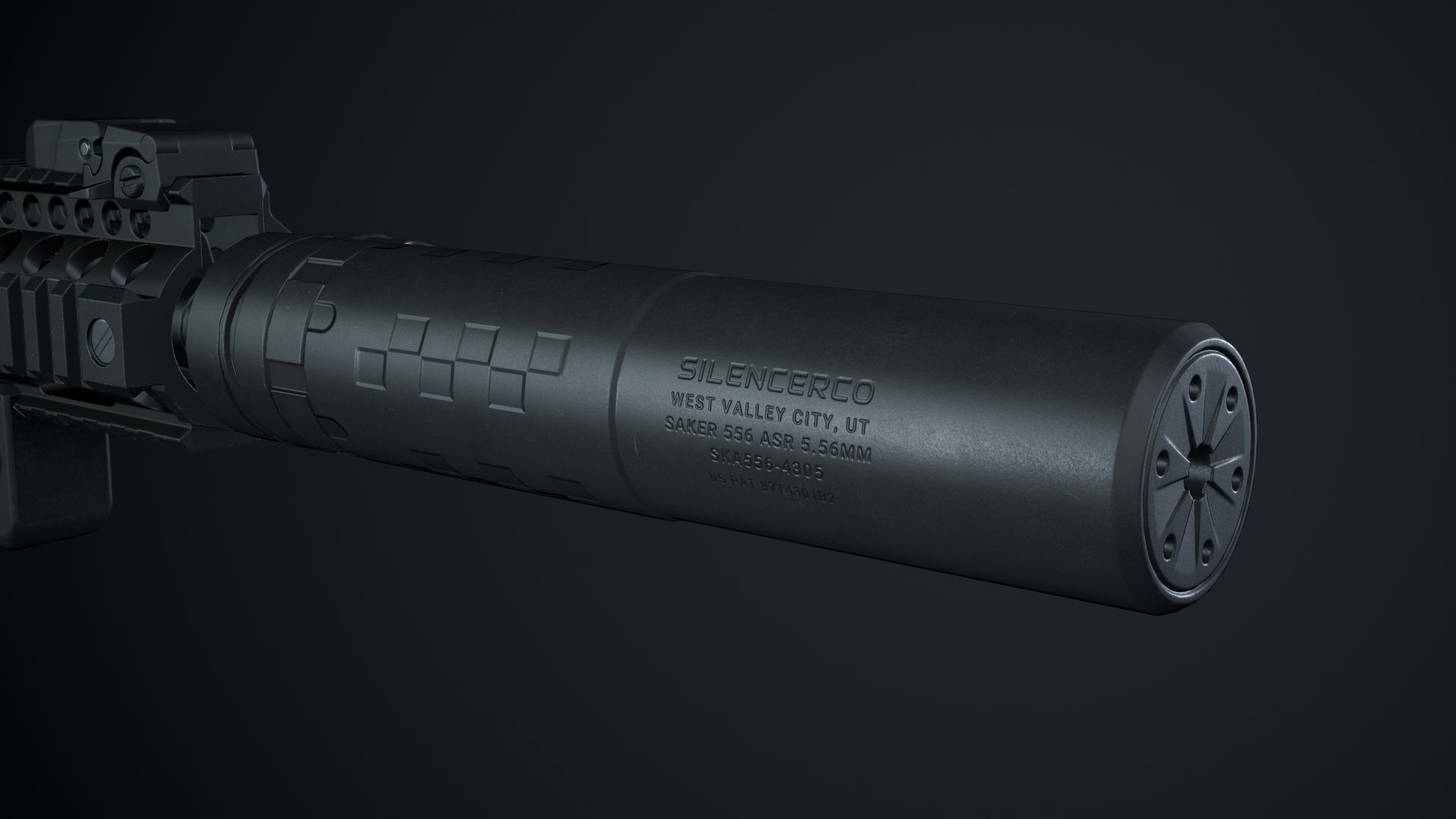 3D Model M4A1 Custom-02 Modular - TurboSquid 1874554