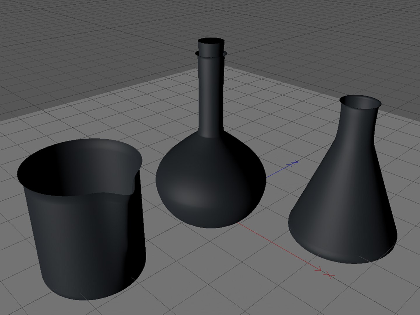 3d Chemistry Glasses Model