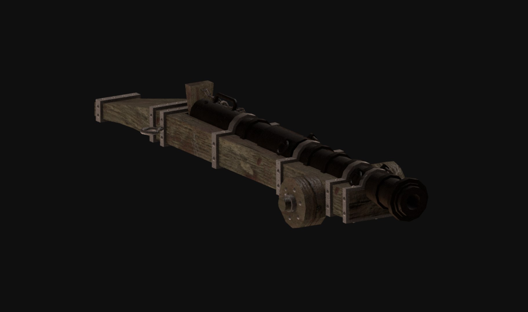 3D Falconete Cannon Wheel - TurboSquid 1366429