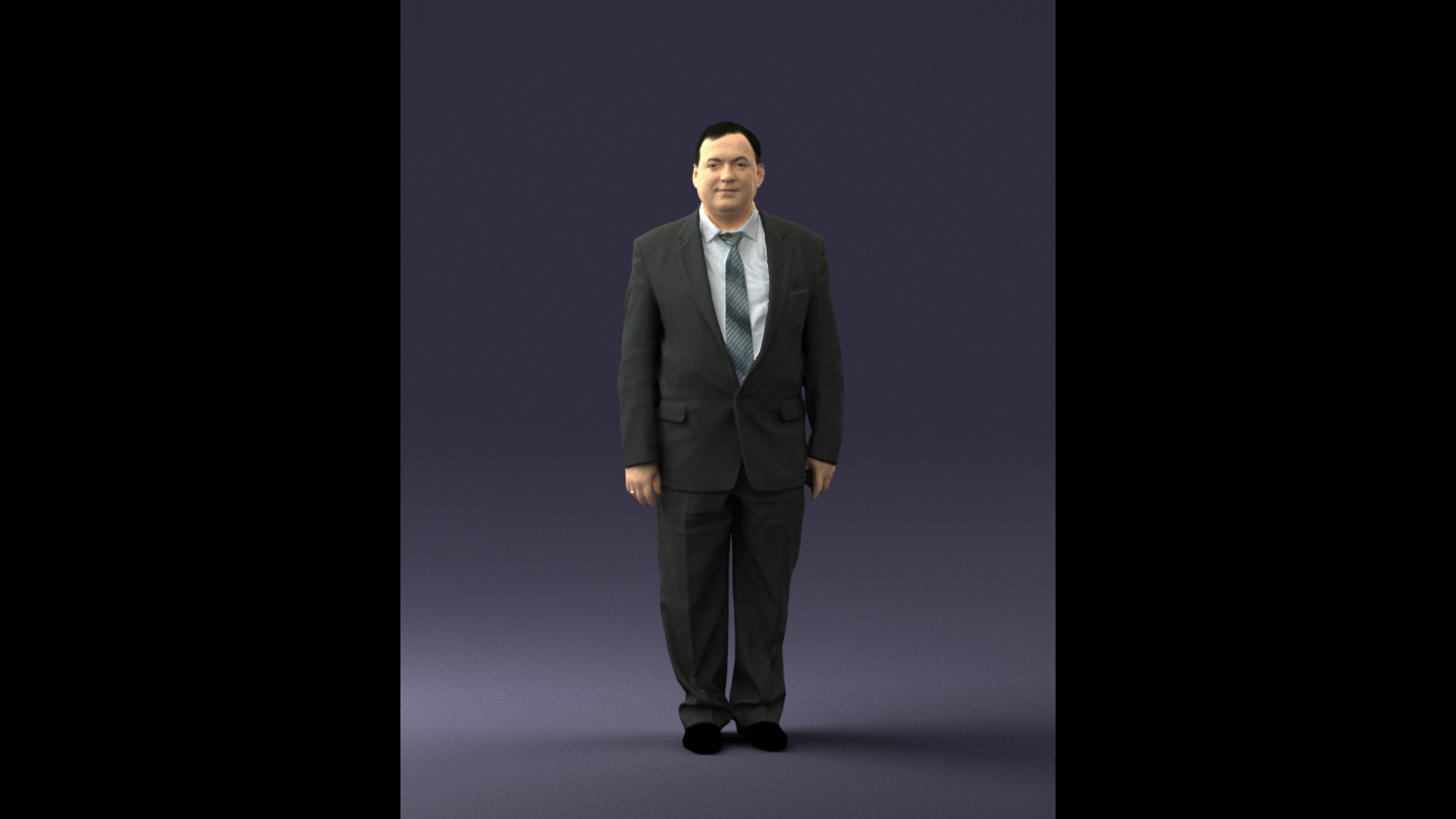 Grubas w garniturze 0521 Model 3D - TurboSquid 1701882