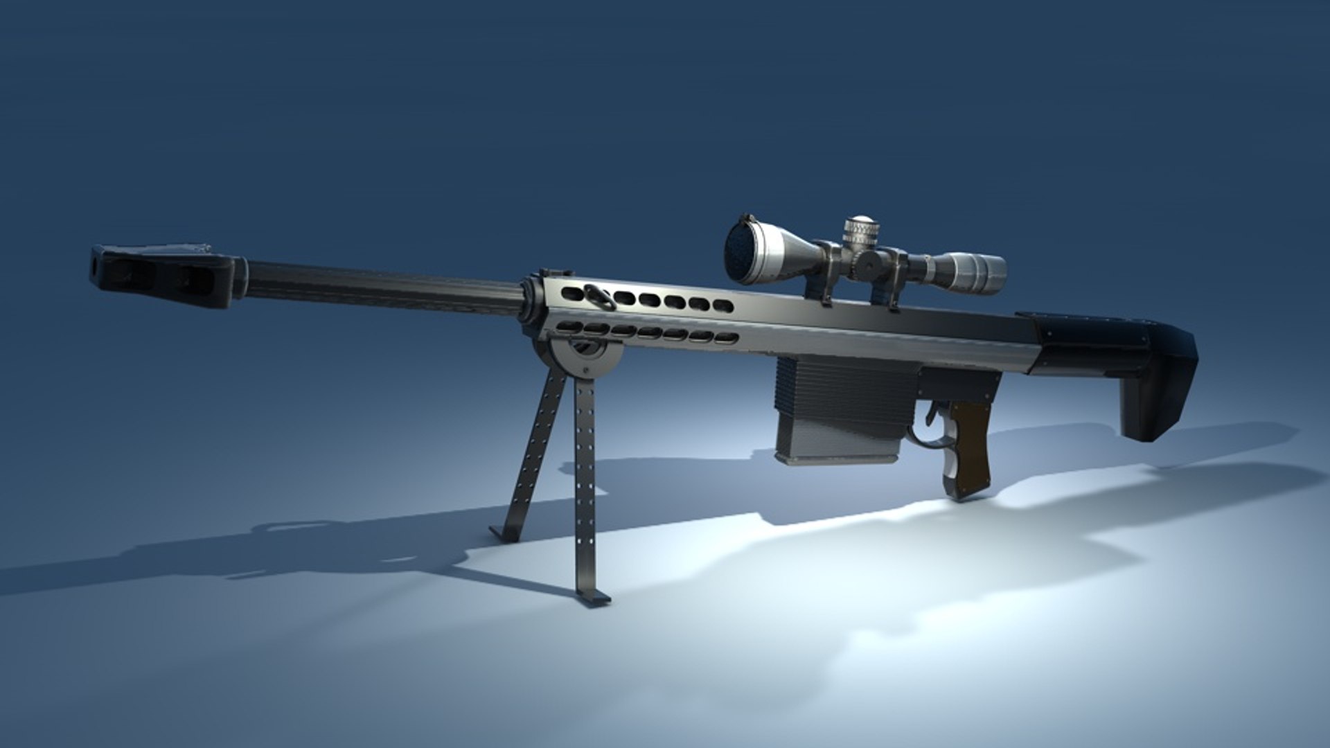 Cinema4d Sniper Rifle