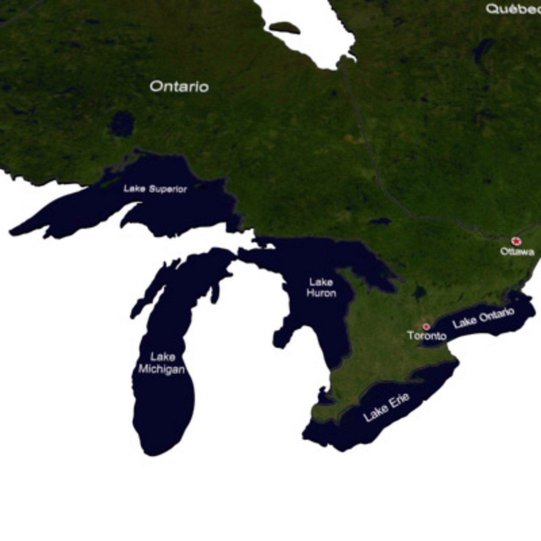 Topographic Canada 3d Model
