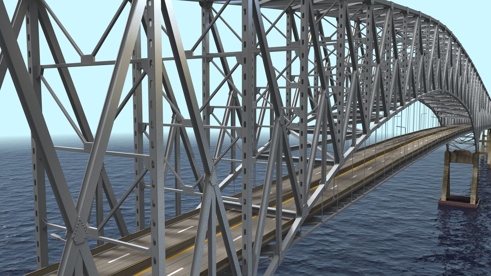 3D Francis Scott Key Bridge - TurboSquid 2209576