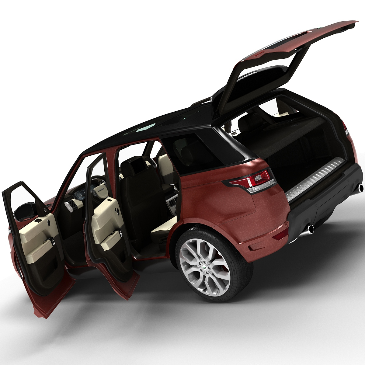 3d 2014 land rover range model