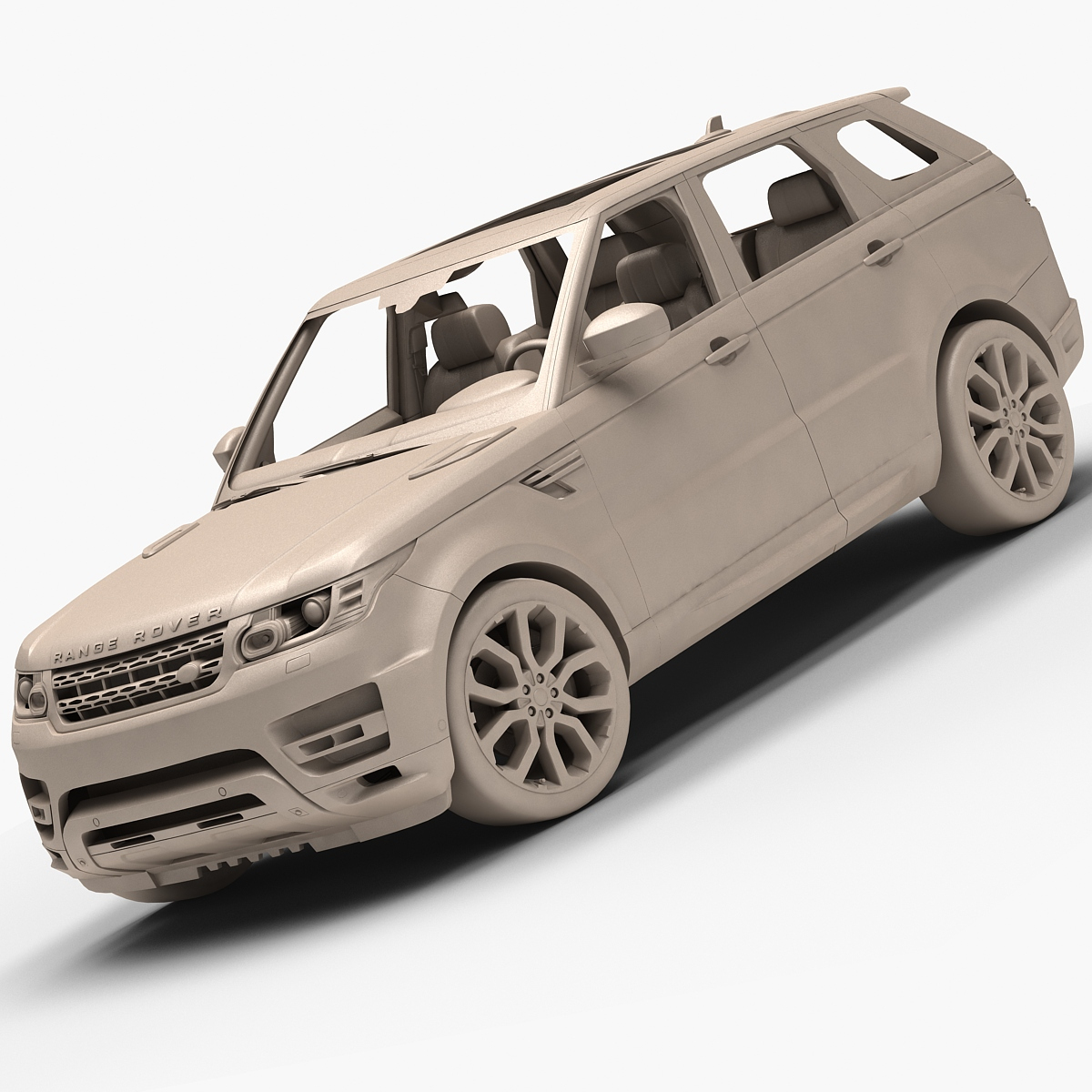 3d 2014 land rover range model
