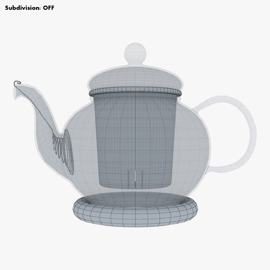 Glass Teapot 350ml M 1 3D Model - TurboSquid 2119548