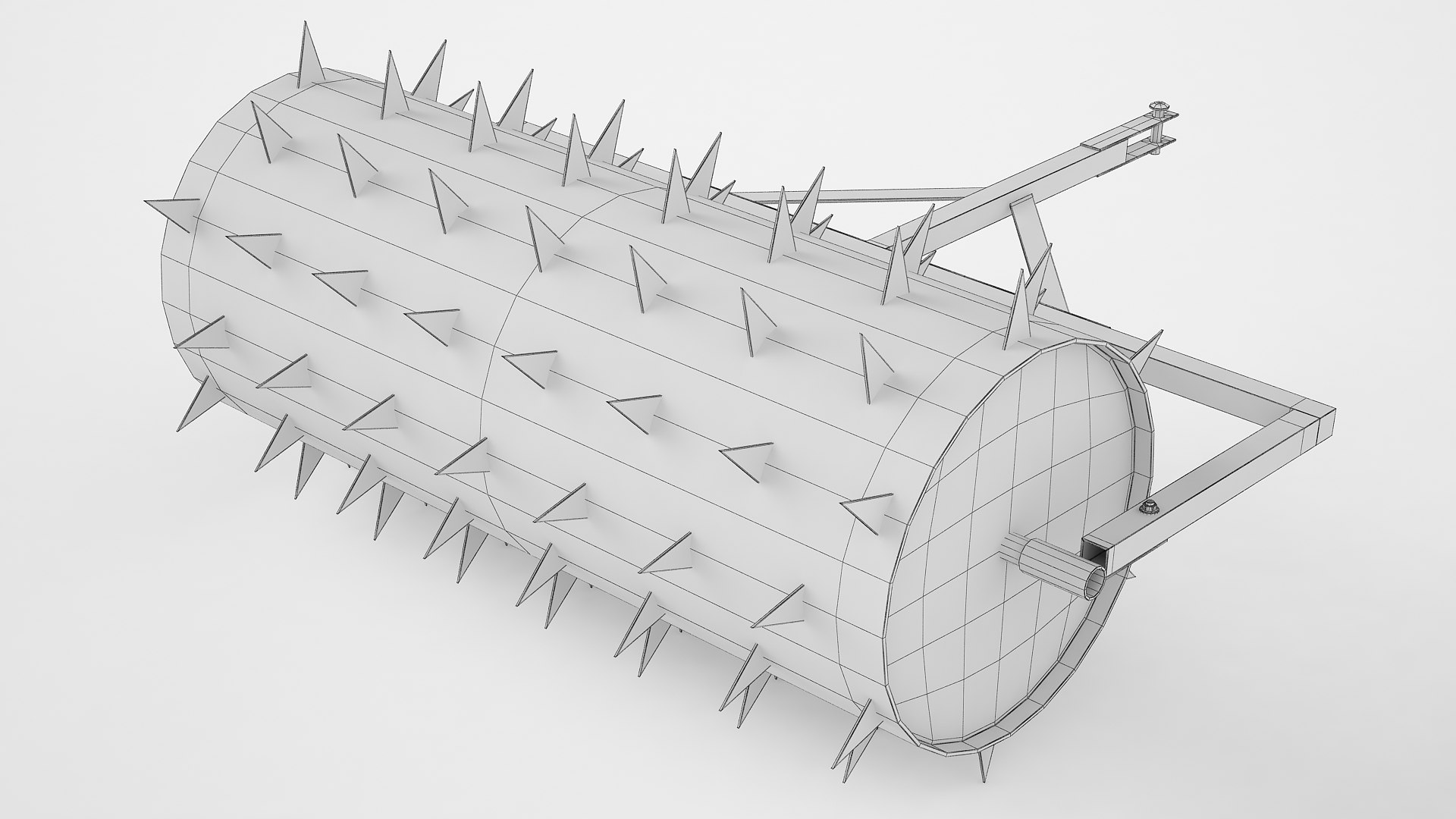 3D Lawn Spike Roller Collection 01 model - TurboSquid 1768952
