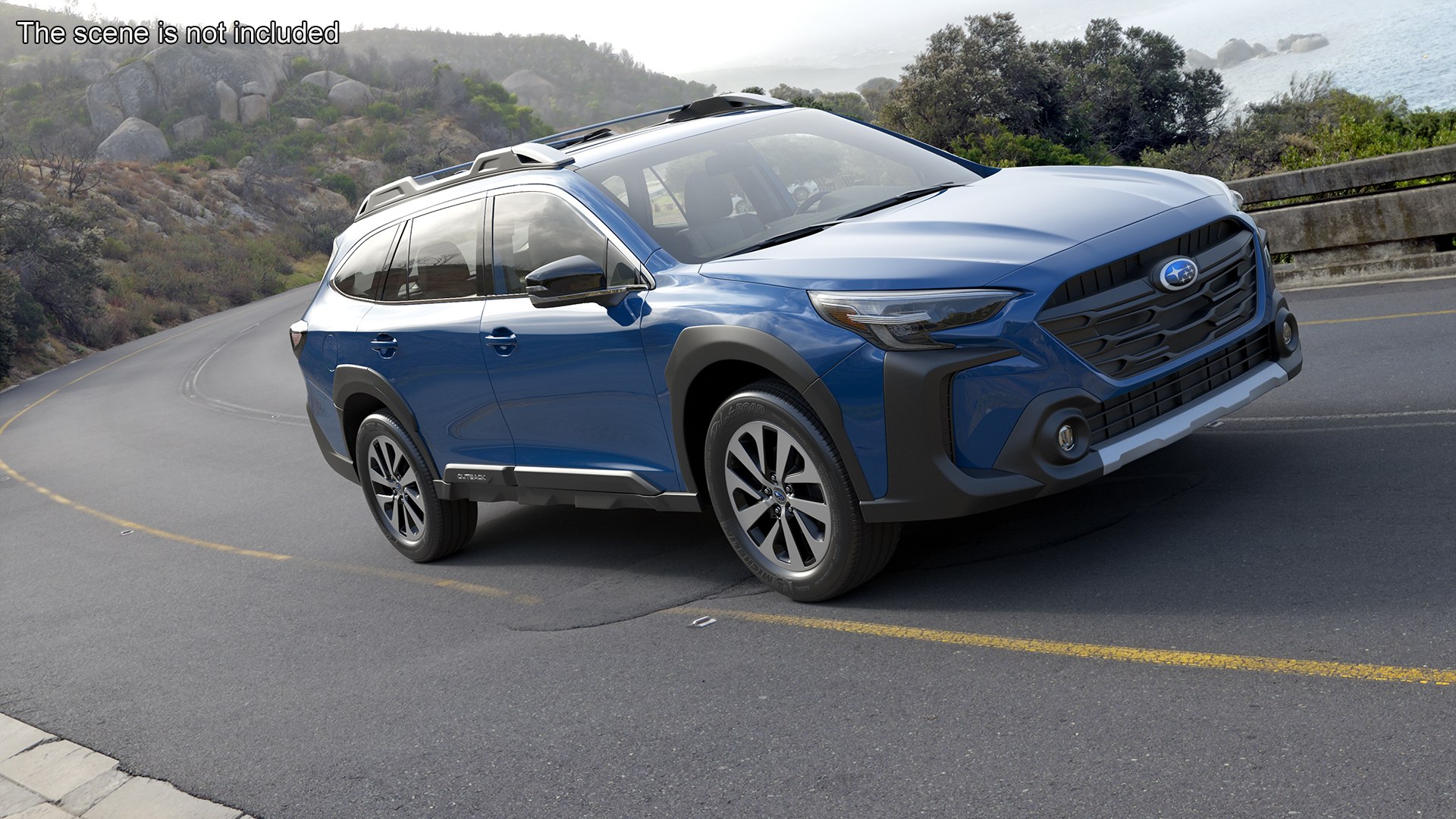 3D Subaru Outback 2025 Blue Simplified Model - TurboSquid 2357920