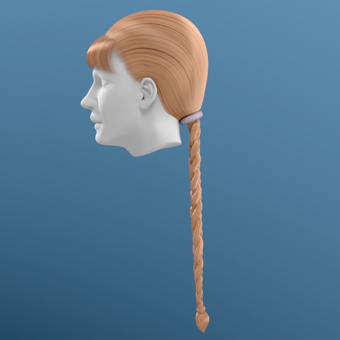 3d Model Hair Braid