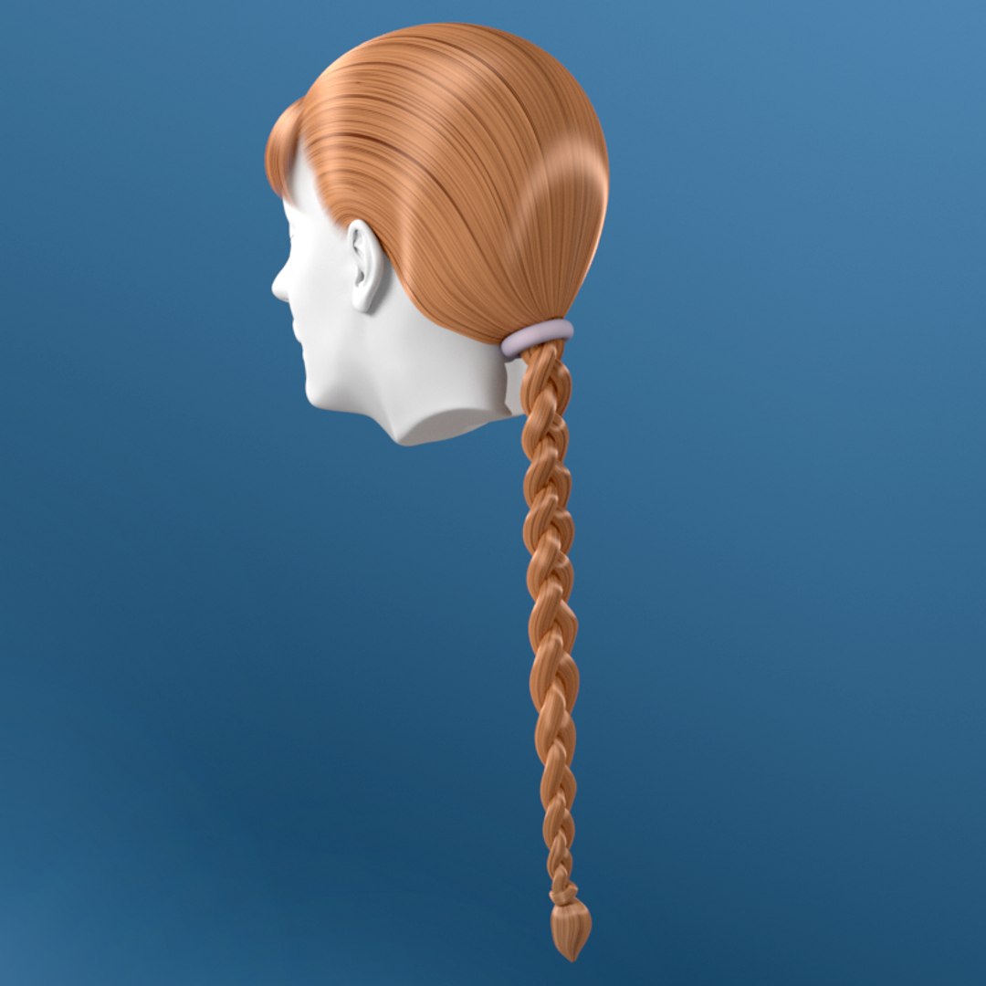 3d Model Hair Braid