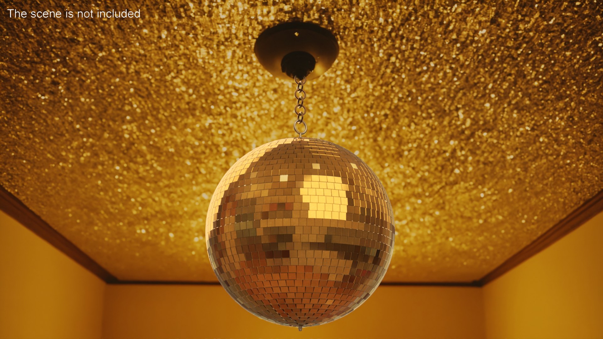 Gold Yellow Disco Ball 3D model - TurboSquid 2163602
