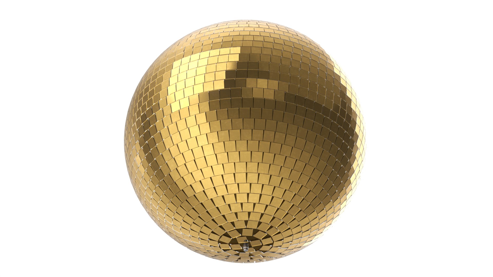 Gold Yellow Disco Ball 3D Model - TurboSquid 2163602