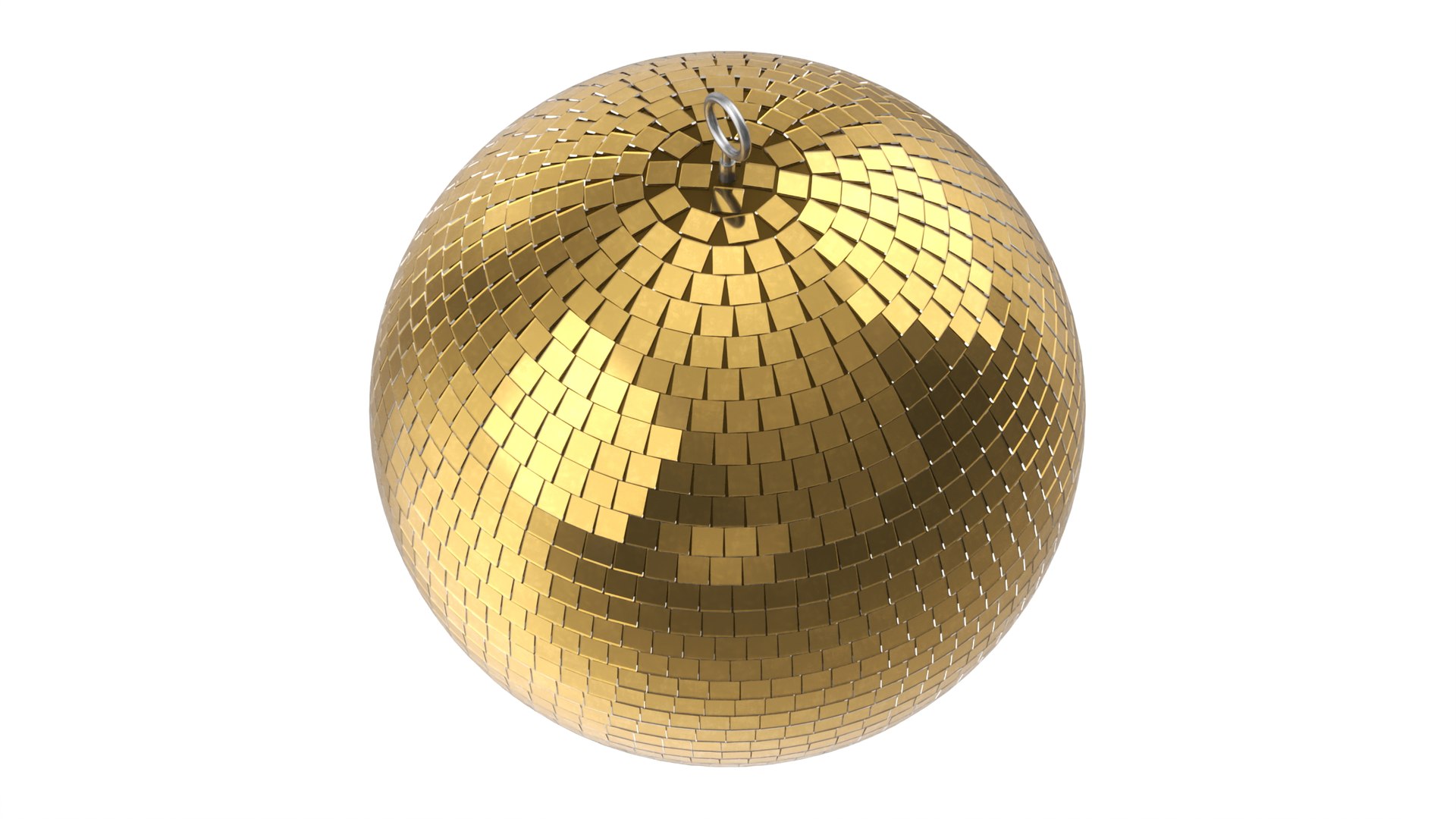 Gold Yellow Disco Ball 3D Model - TurboSquid 2163602