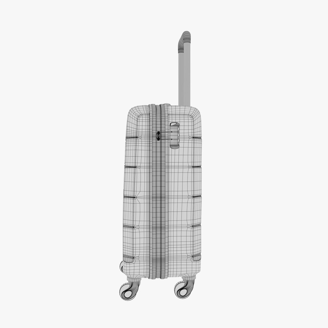 3D Stylish Suitcase Model - TurboSquid 2048547