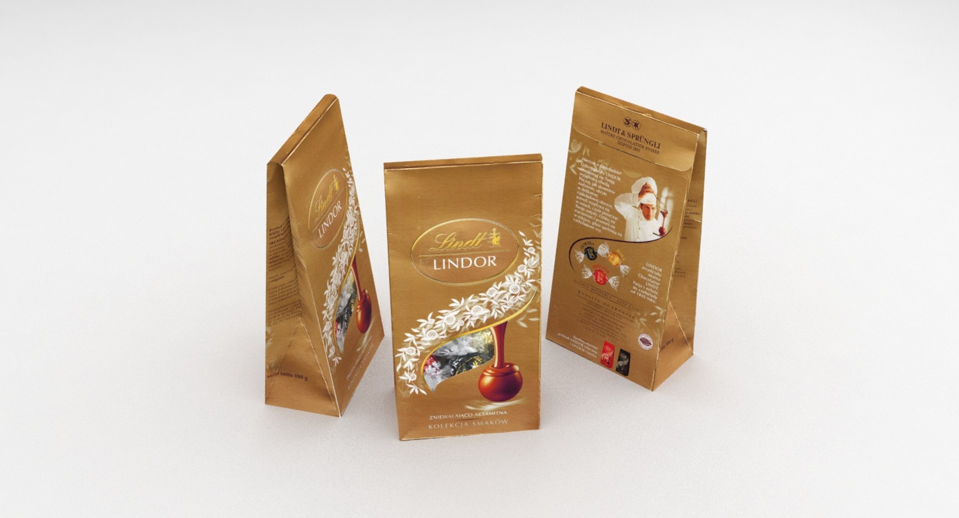 3D Lindt Lindor Assorted Bag Model - TurboSquid 1159750