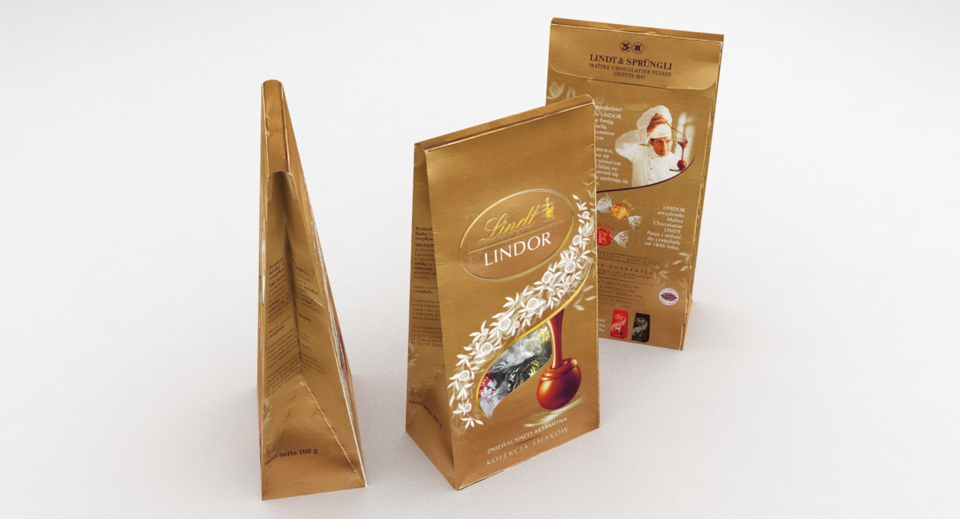 3D Lindt Lindor Assorted Bag Model - TurboSquid 1159750