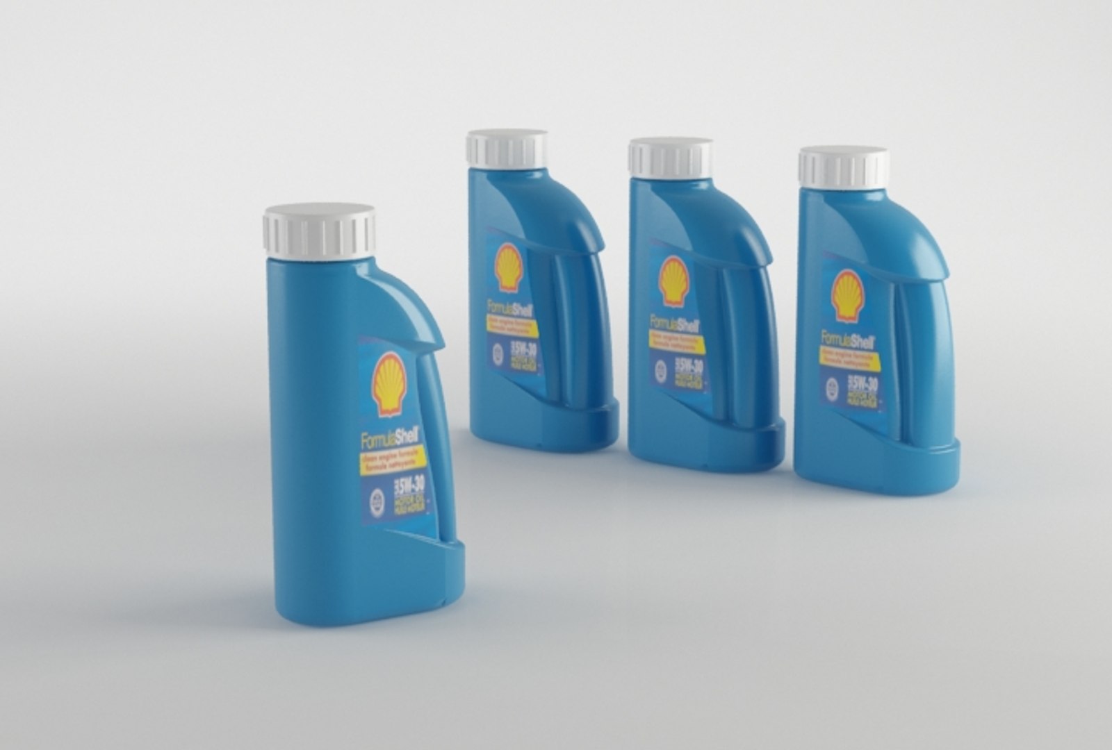 Mineral Oil Bottle 3d Model