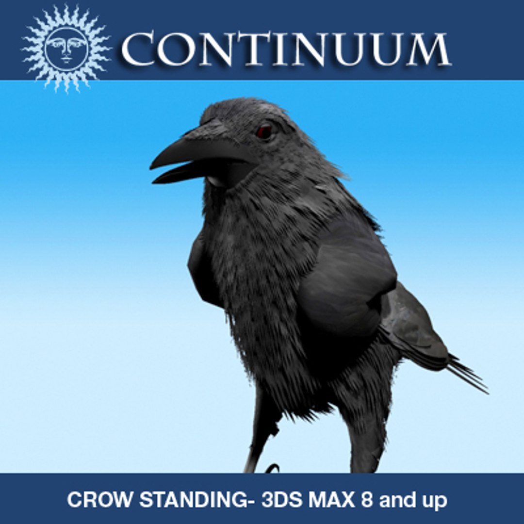 Crow Standing Rigged V8 Max