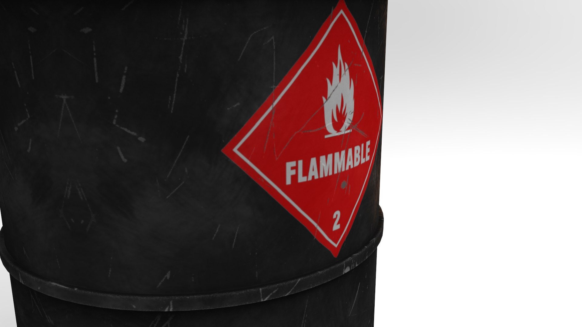 Flammable Barrel 3D Model - TurboSquid 1185558