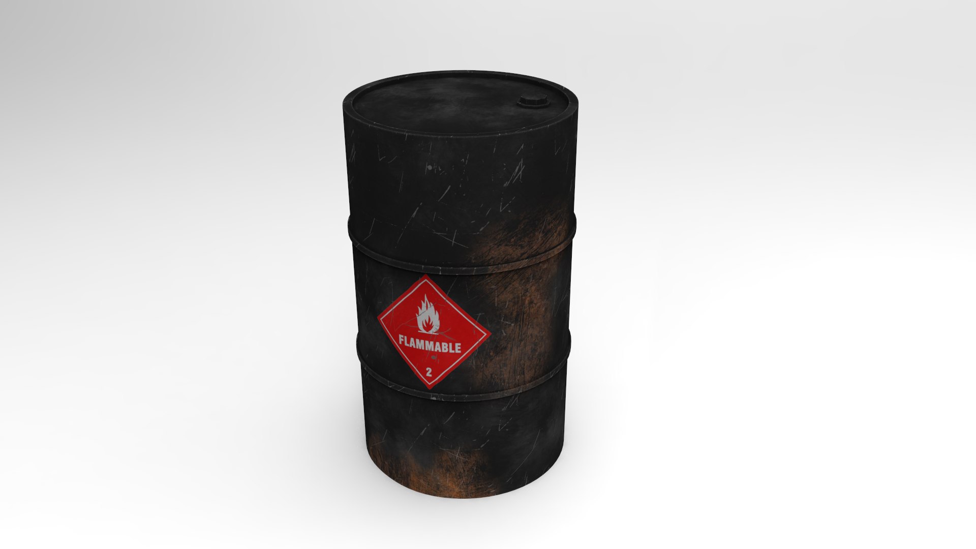 Flammable Barrel 3D Model - TurboSquid 1185558