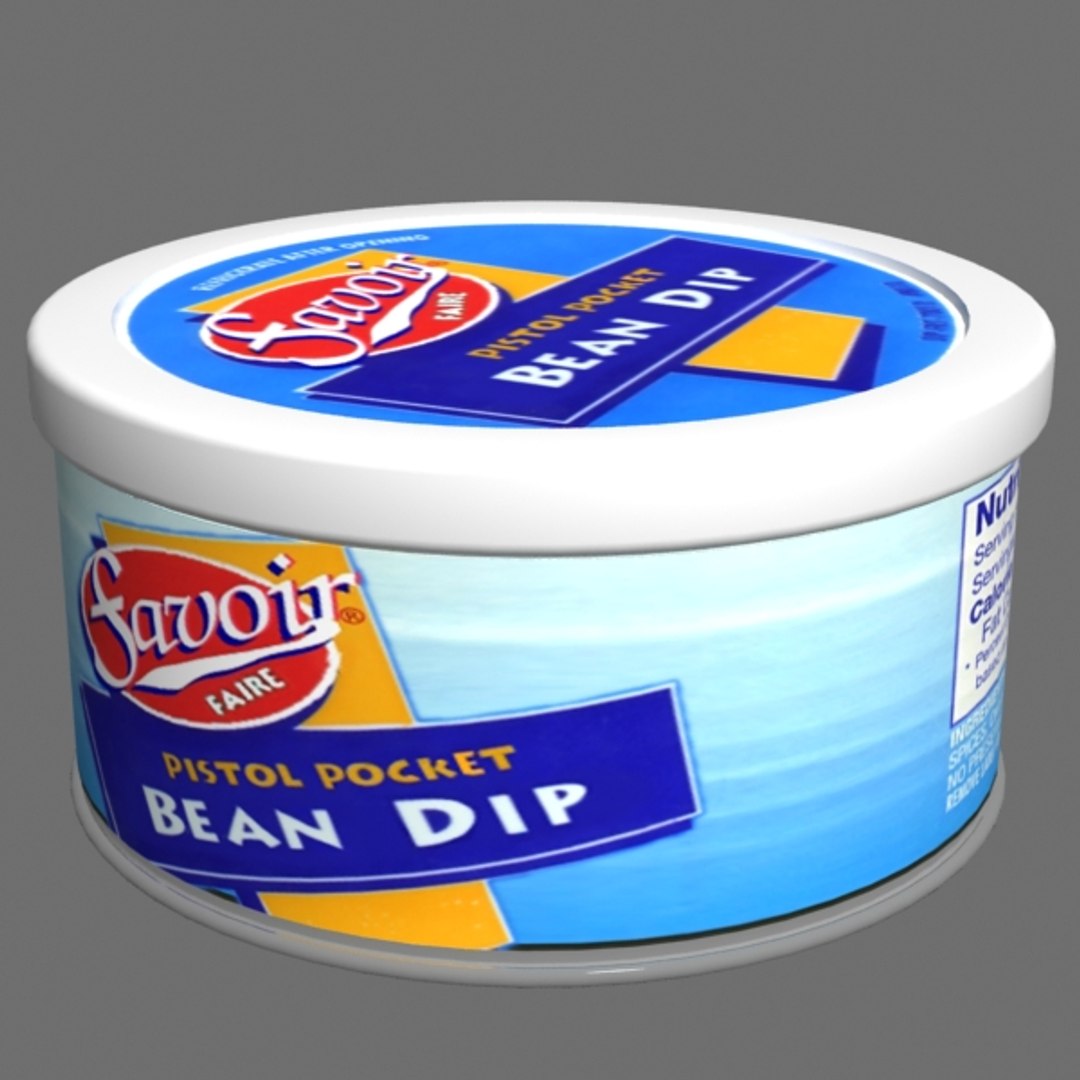 bean dip 3d model