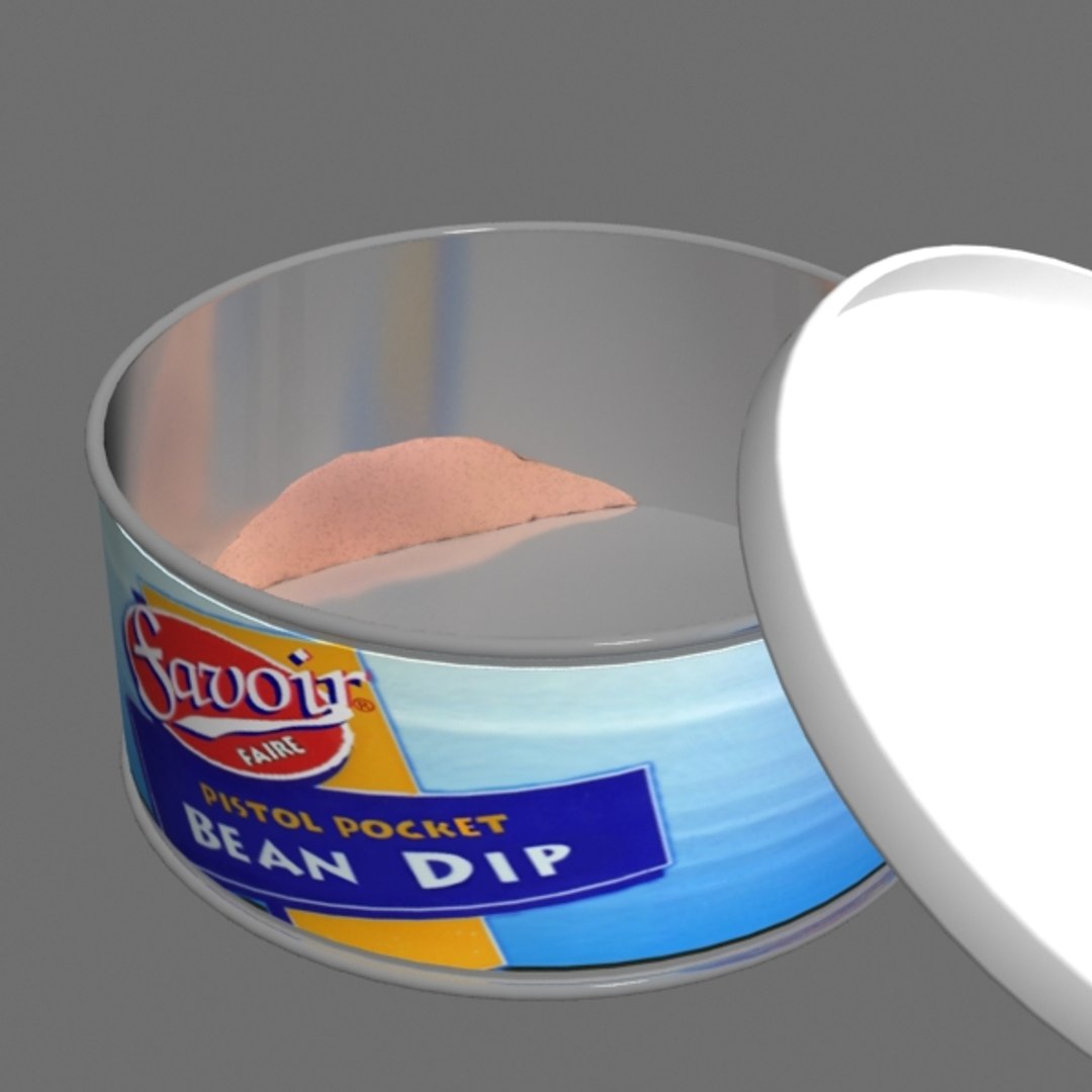 bean dip 3d model
