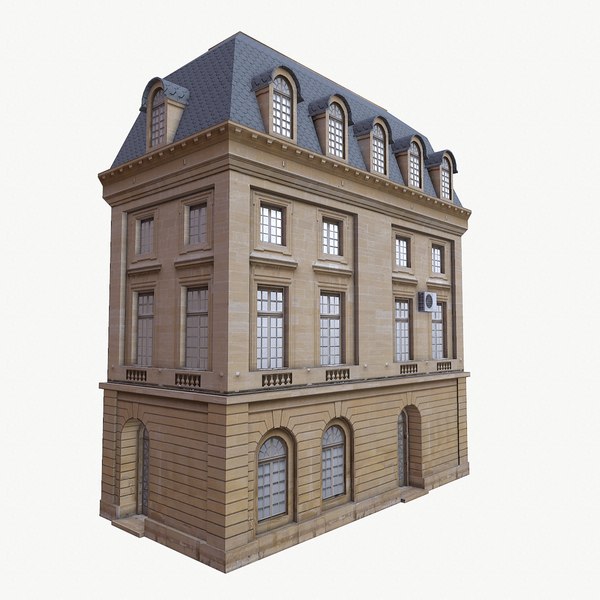 3D classical building model - TurboSquid 1337921