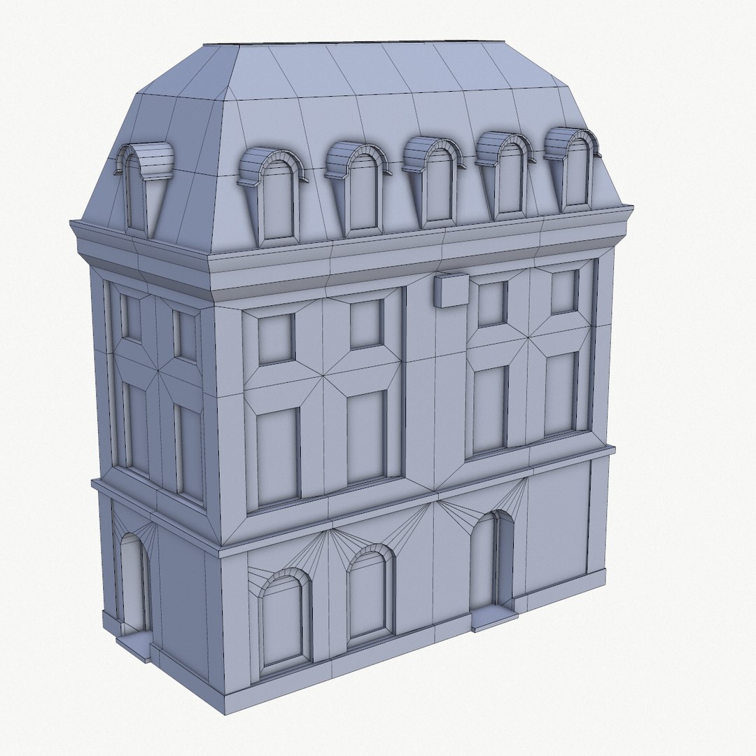 Classical Building 3D - TurboSquid 1337422