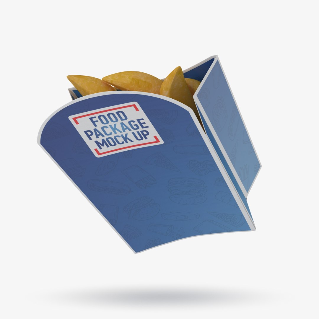 3D French Fries Box 3 Model - TurboSquid 1332813