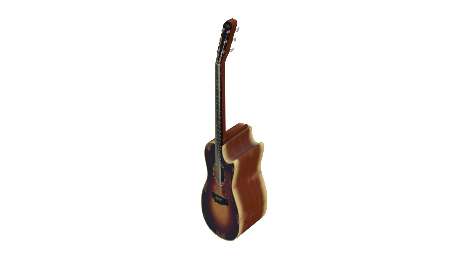 Low Poly Acoustic Guitar 3D Model 3D Model - TurboSquid 2298063