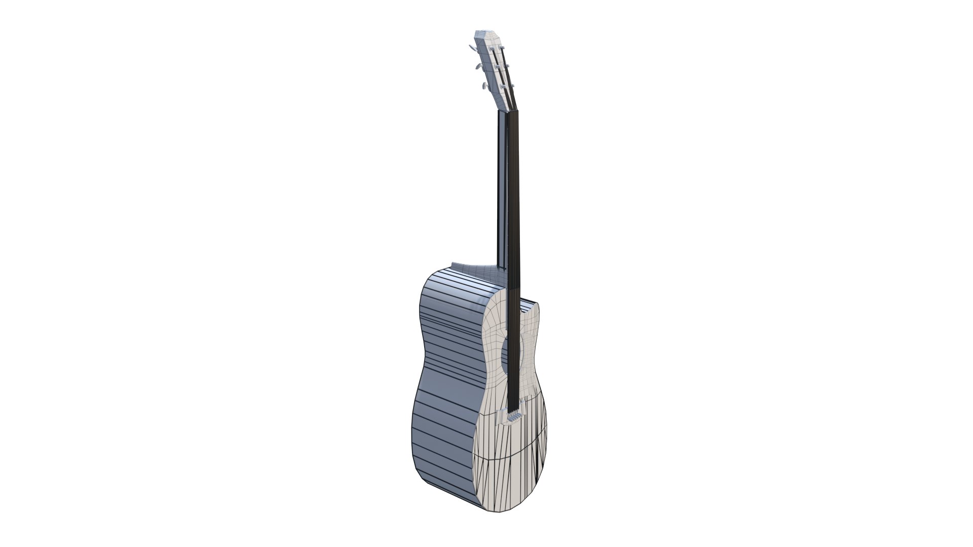 Low Poly Acoustic Guitar 3D Model 3D Model - TurboSquid 2298063