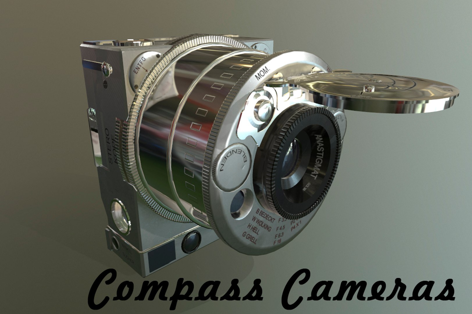 Compass Cameras 3D Model - TurboSquid 1234425