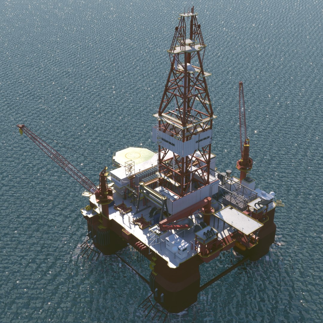 Offshore Oil Rig Platform 3d Fbx