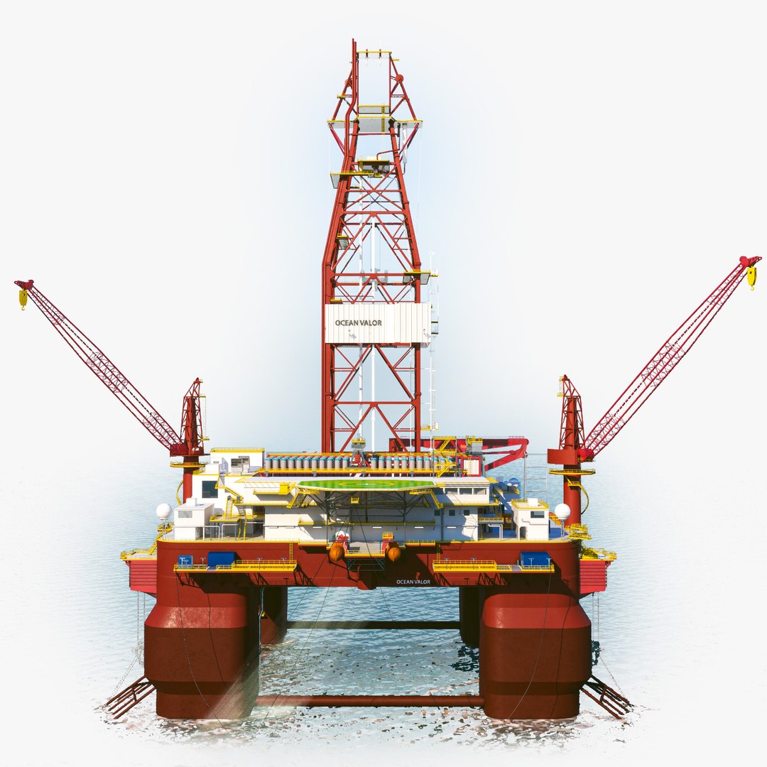 Offshore Oil Rig Platform 3d Fbx