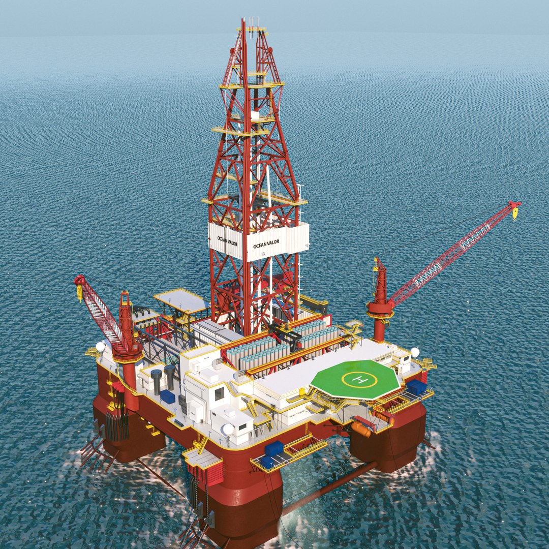 Offshore Oil Rig Platform 3d Fbx