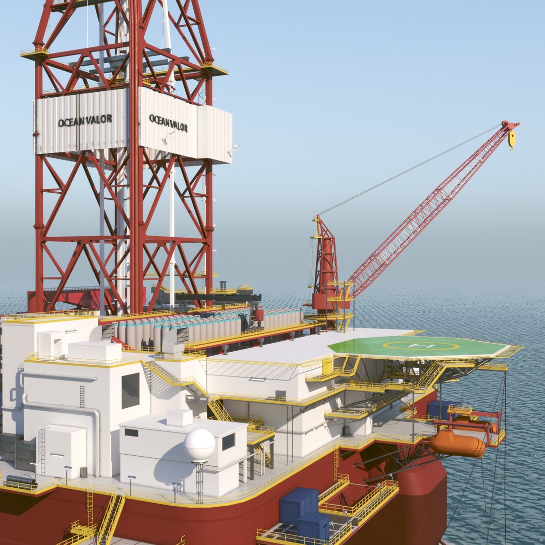 Offshore Oil Rig Platform 3d Fbx