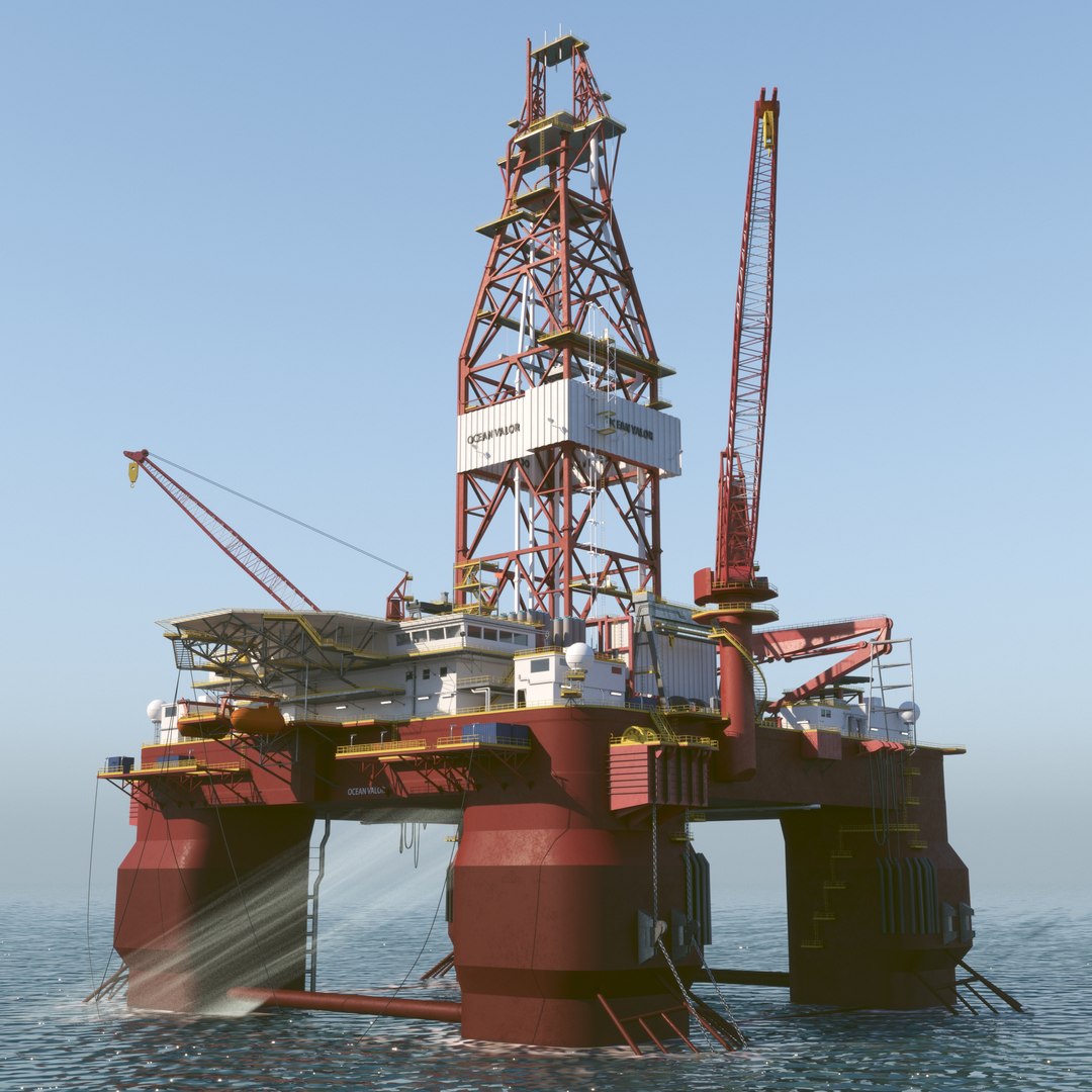 Offshore Oil Rig Platform 3d Fbx