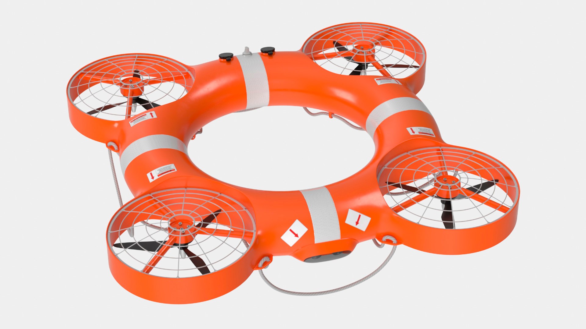 Water Rescue Drone Orange 3D Model - TurboSquid 2247269