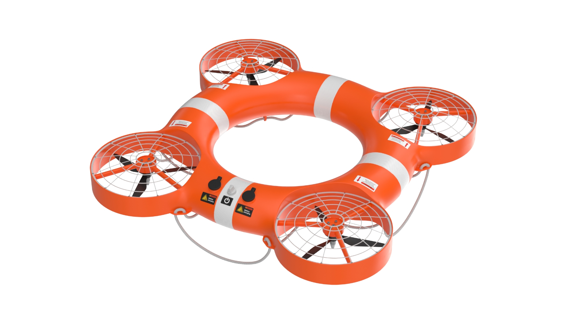 Water Rescue Drone Orange 3D Model - TurboSquid 2247269