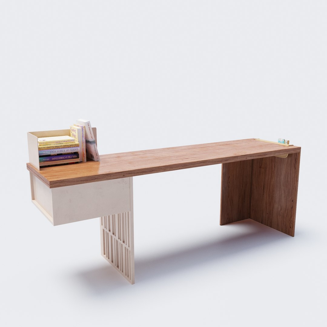 3D Molteni Table Scriba Model | 1147069 | TurboSquid