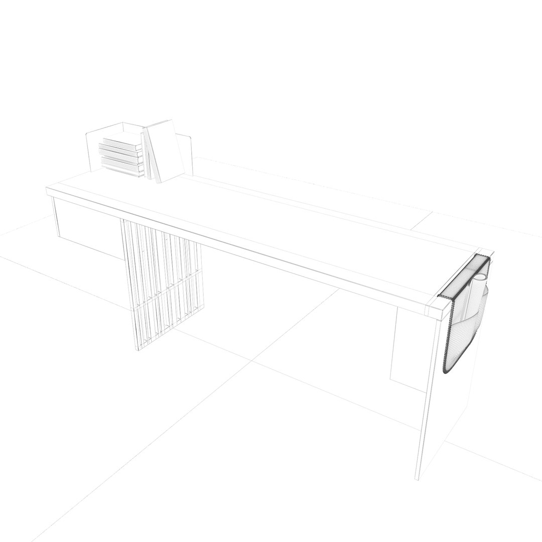 3D Molteni Table Scriba Model | 1147069 | TurboSquid