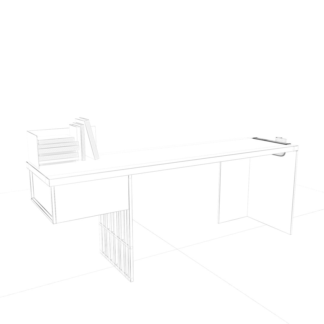 3D Molteni Table Scriba Model | 1147069 | TurboSquid